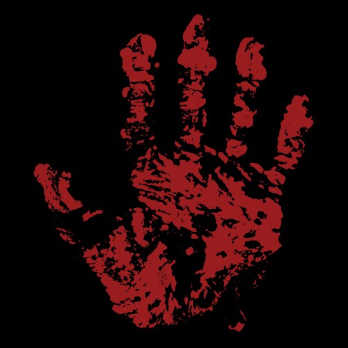 Hand trace Royalty Free Vector Image - VectorStock