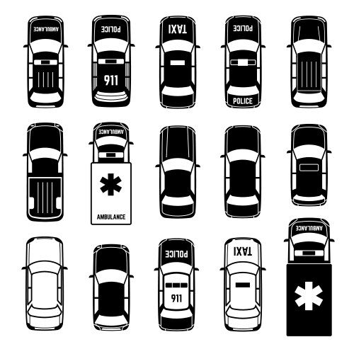 Car Top View Vector Images (over 8,100)