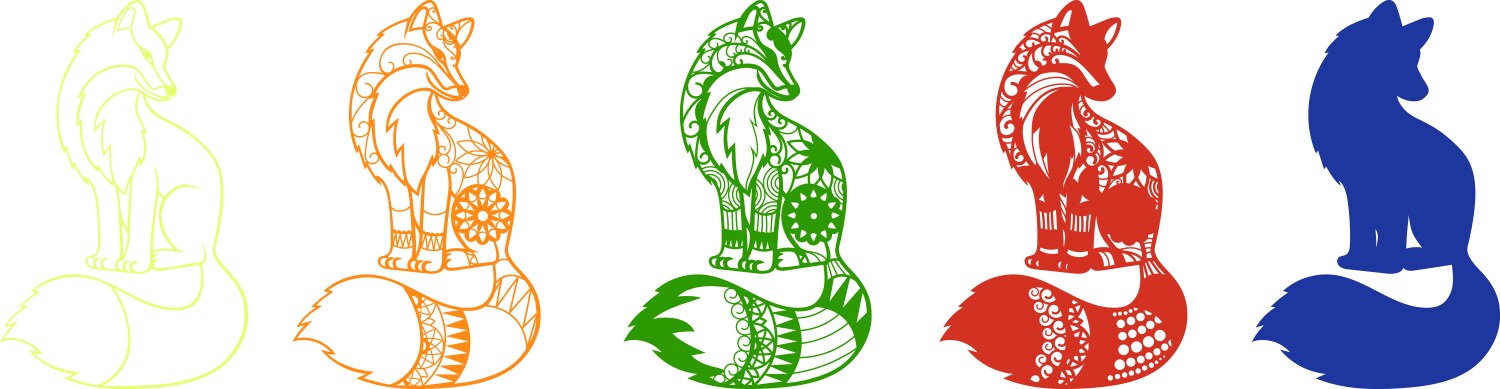 Multilayer Laser Vector Images (over 290)