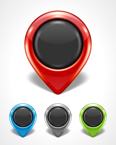 Map pin flat design style modern icon pointer Vector Image