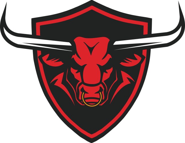 Bull head Royalty Free Vector Image - VectorStock