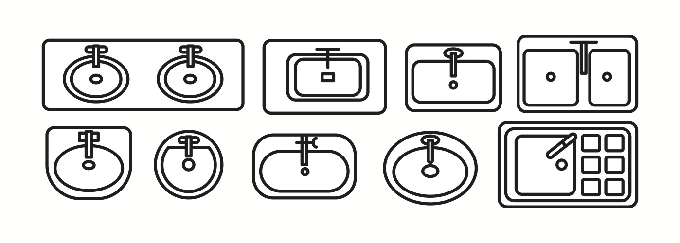 Sink Top View Vector Images (over 420)