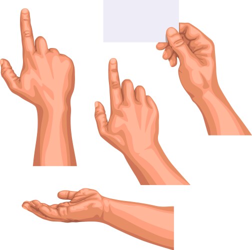 Helping hand metaphor Royalty Free Vector Image