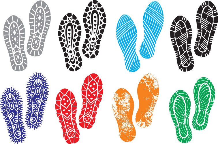 Shoe Sole Patterns Royalty Free Vector Image - VectorStock