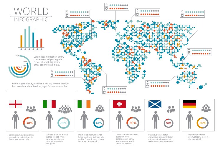 Building infographics Royalty Free Vector Image
