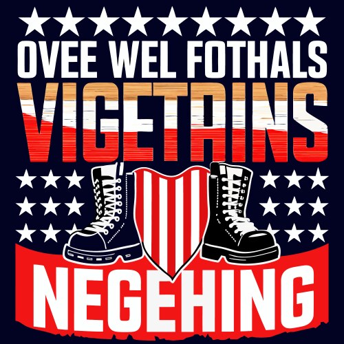 American veteran us maps boots and weapon Vector Image