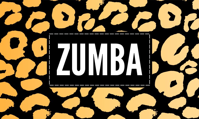 Zumba letter lettering calligraphy dance brush Vector Image