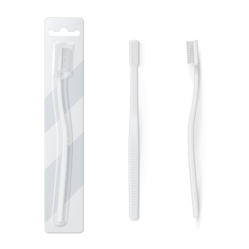Electric toothbrush mockup packaging box Vector Image
