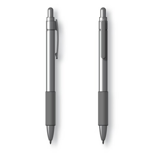 White realistic set pen Royalty Free Vector Image