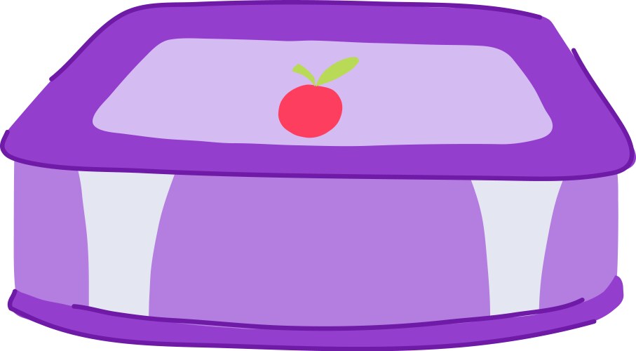 Sandwich lunch box cartoon Royalty Free Vector Image