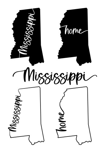 Mississippi State Outline Vector Images (over 720)