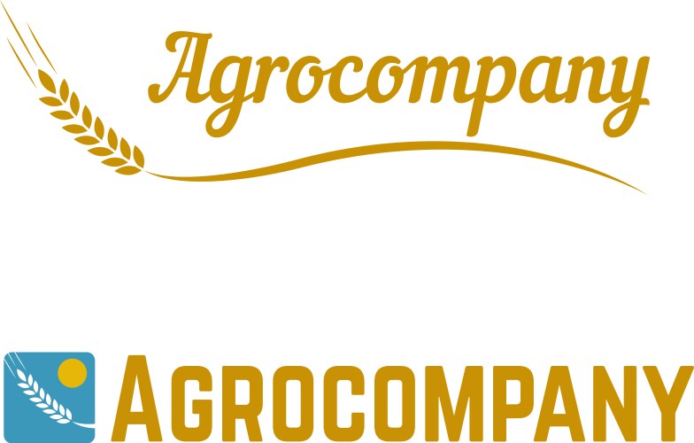 Agro farm logo design Royalty Free Vector Image