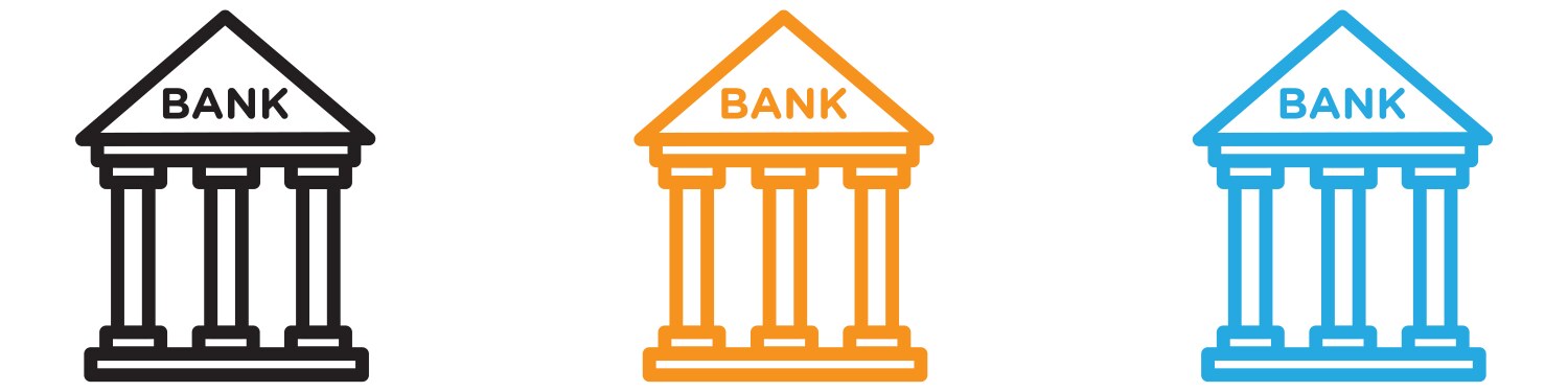 Pillar column logo set collection for web app ui Vector Image