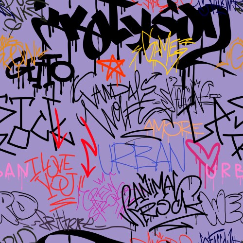 Graffiti Tag Street Art Posters Royalty Free Vector Image
