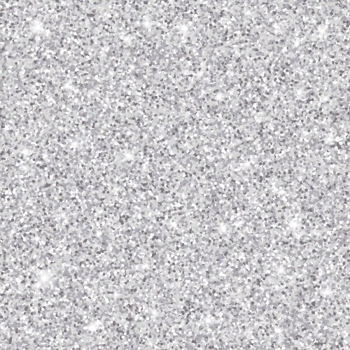 Glitter silver seamless texture Royalty Free Vector Image