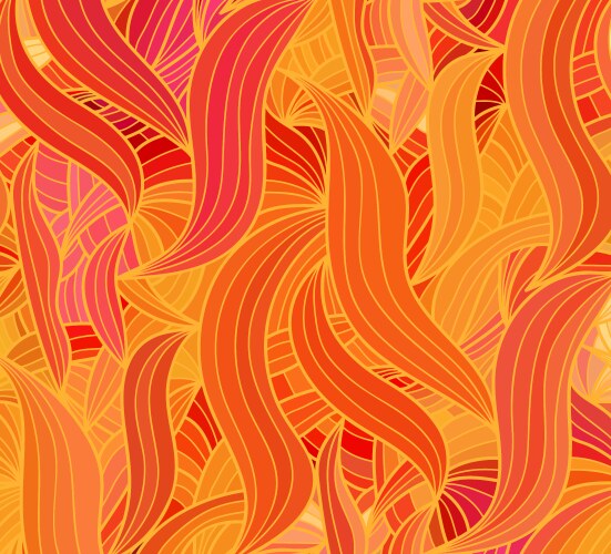 Color hand-drawing wave sunny background gradient Vector Image