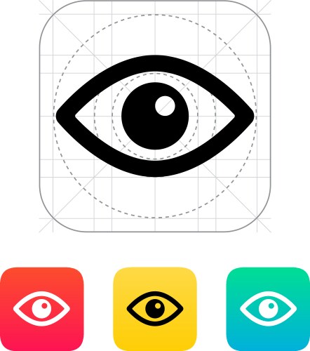 Eye sight vision Royalty Free Vector Image - VectorStock