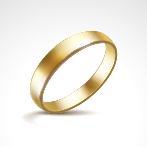 Gold ring Royalty Free Vector Image - VectorStock