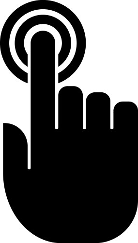 Palm hand icon design template isolated Royalty Free Vector