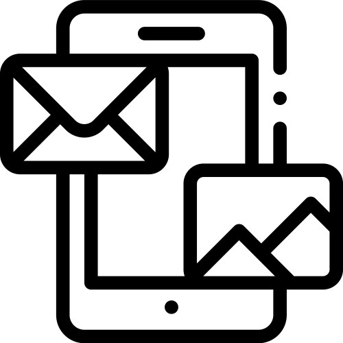 Application icon thin linear style design Vector Image