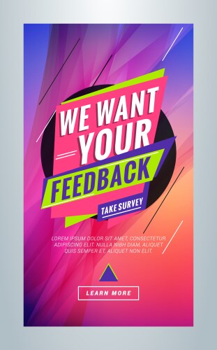 Feedback Poster Vector Images (over 2,300)