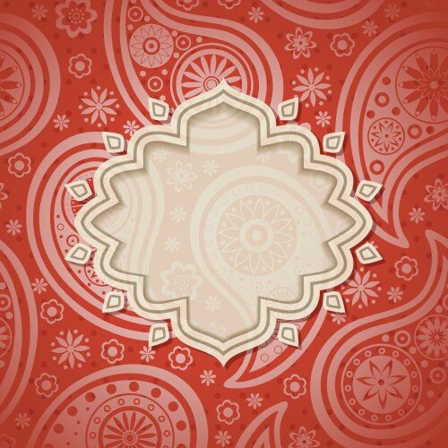 Indian frame Royalty Free Vector Image - VectorStock