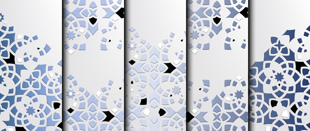 Modern arabesque floral pattern colorful arabic Vector Image