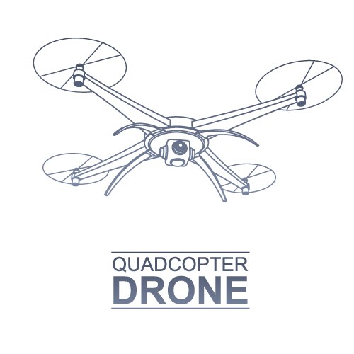 Drone logo Royalty Free Vector Image - VectorStock