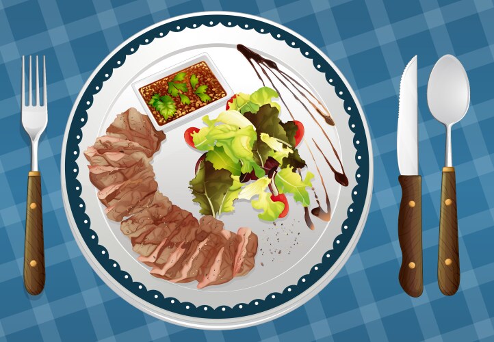 Rice dish Royalty Free Vector Image - VectorStock