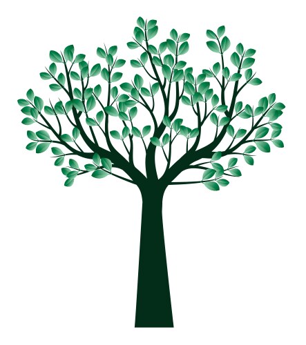 Green tree Royalty Free Vector Image - VectorStock