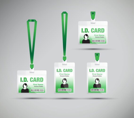 Green Id Card Vector Images (over 4,100)