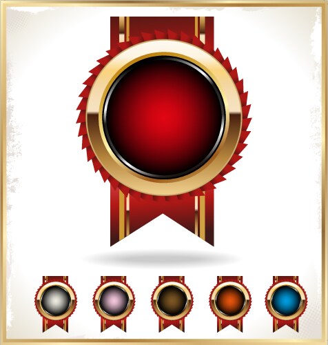 Red and orange certificate or diploma template Vector Image