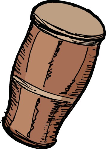 Indian drum khol Royalty Free Vector Image - VectorStock