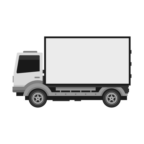 Delivery truck template Royalty Free Vector Image