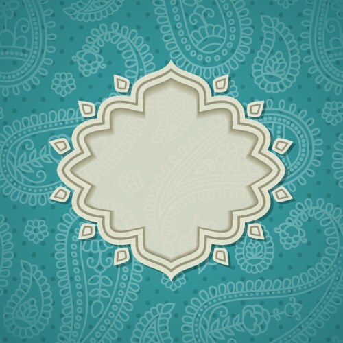 Indian frame Royalty Free Vector Image - VectorStock