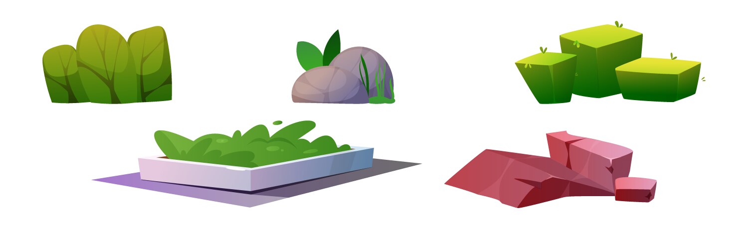 Bush Shapes Vector Images (over 8,400)