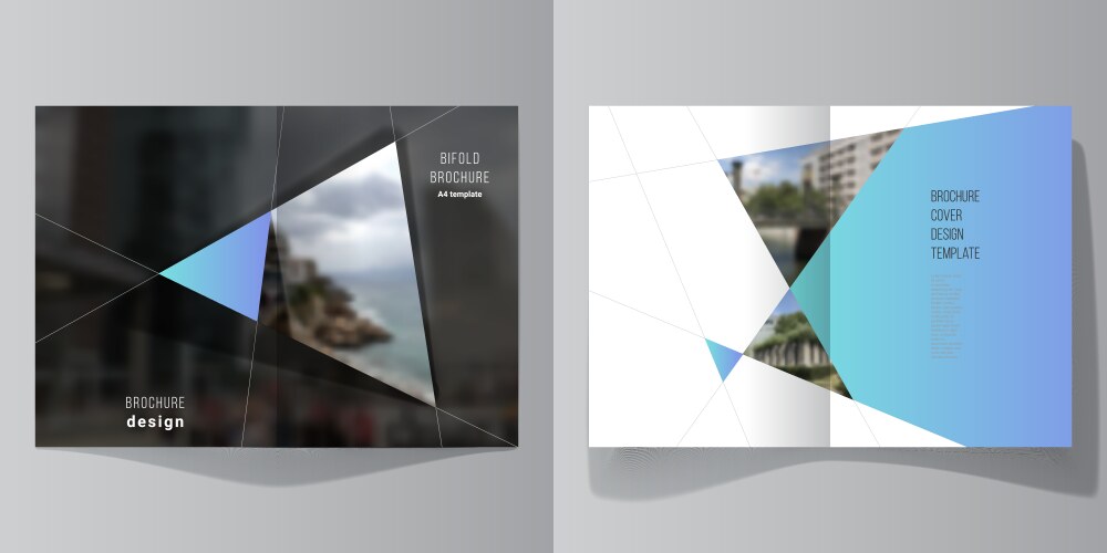 Layout two a4 format modern cover Royalty Free Vector Image