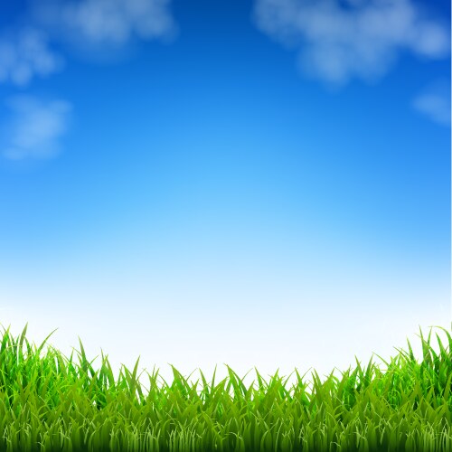 Blue and green nature background Royalty Free Vector Image