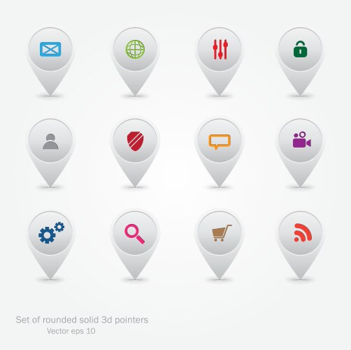 Pointers Royalty Free Vector Image - VectorStock