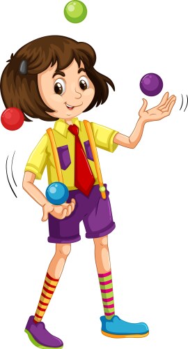 Juggling Girl Vector Images (over 430)