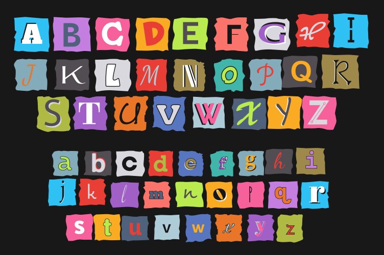 Alphabet Collage Vector Images (over 1,300)