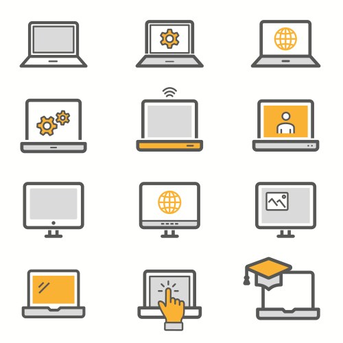 Laptop Line Vector Images (over 160,000)
