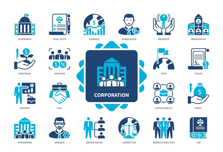 Recruitment solid icon set Royalty Free Vector Image