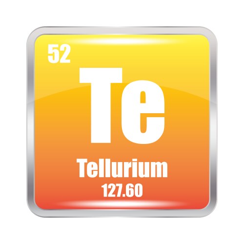 Periodic Table Element Tellurium Icon Vector Images (56)