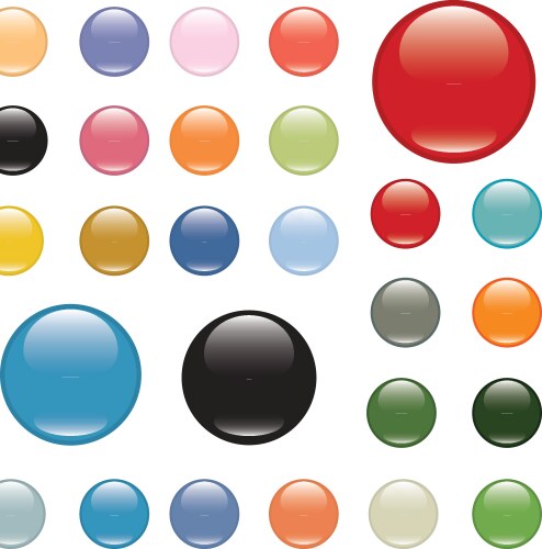 Color buttons set Royalty Free Vector Image - VectorStock