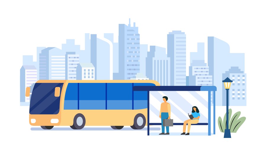Public bus Royalty Free Vector Image - VectorStock