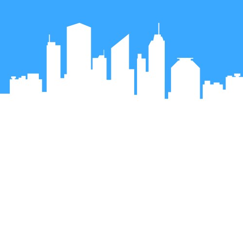 Parallax background with lake and city on skyline Vector Image