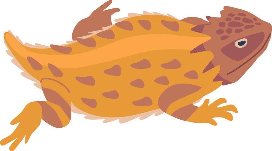 Cartoon tropical lizard Royalty Free Vector Image