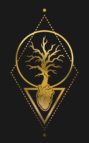 Detailed Heart Line Art Royalty Free Vector Image