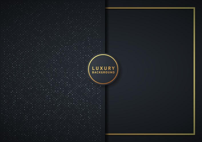 Black podium on luxury backdrop Royalty Free Vector Image